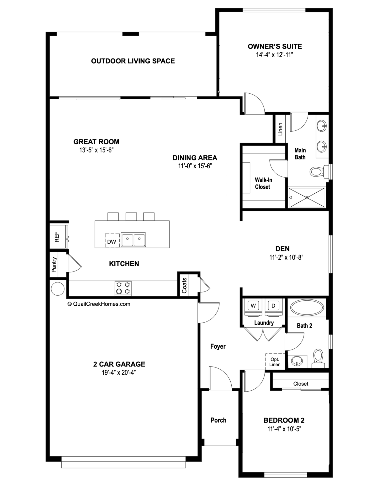 Primrose Floor Plan | Quail Creek Homes
